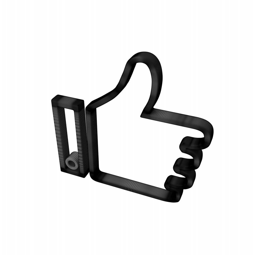 Like Icon Green 3D Model - TurboSquid 2314910