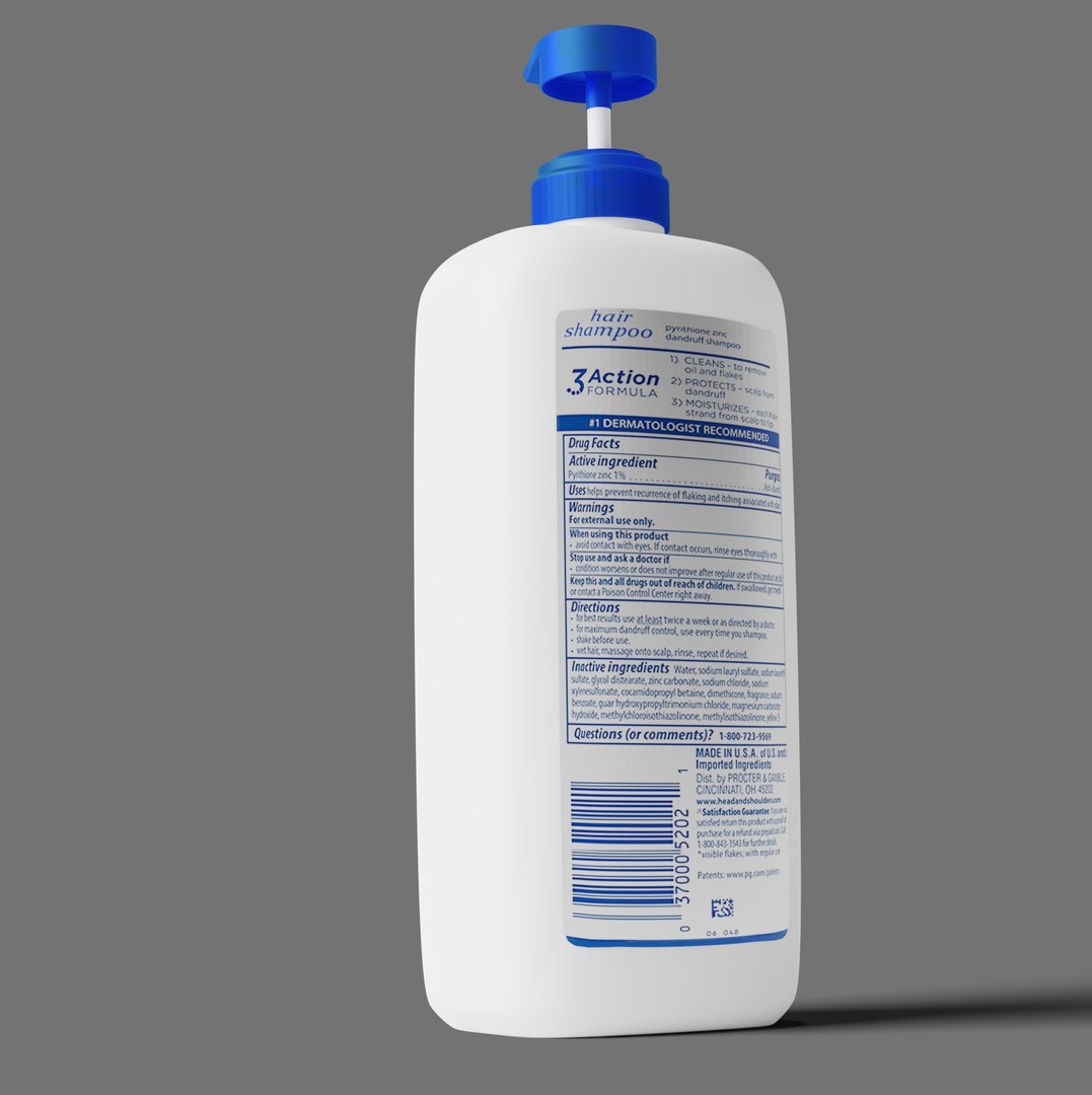 Shampoo Bottle 3D Model - TurboSquid 2111201