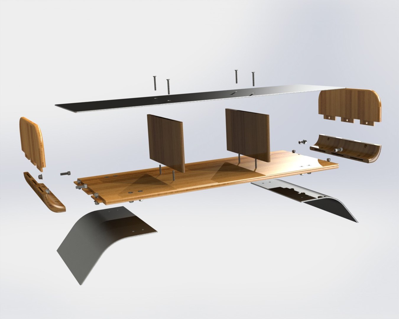3d solidworks tv stand