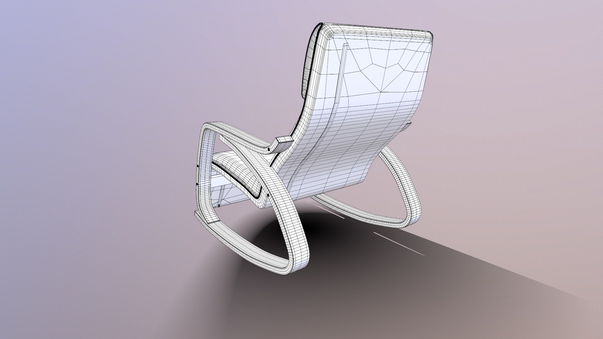 3D Rocking Chair Model - TurboSquid 2237917