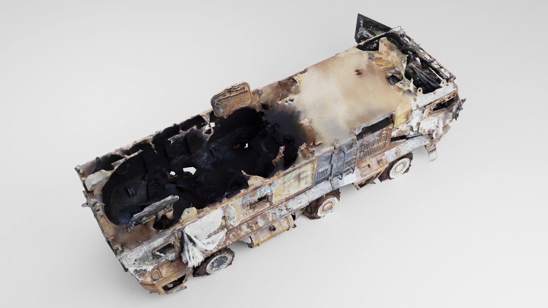 3D Russian KAMAZ-63968 Typhoon-K MRAP Vehicle Destroyed By Ukrainian ...