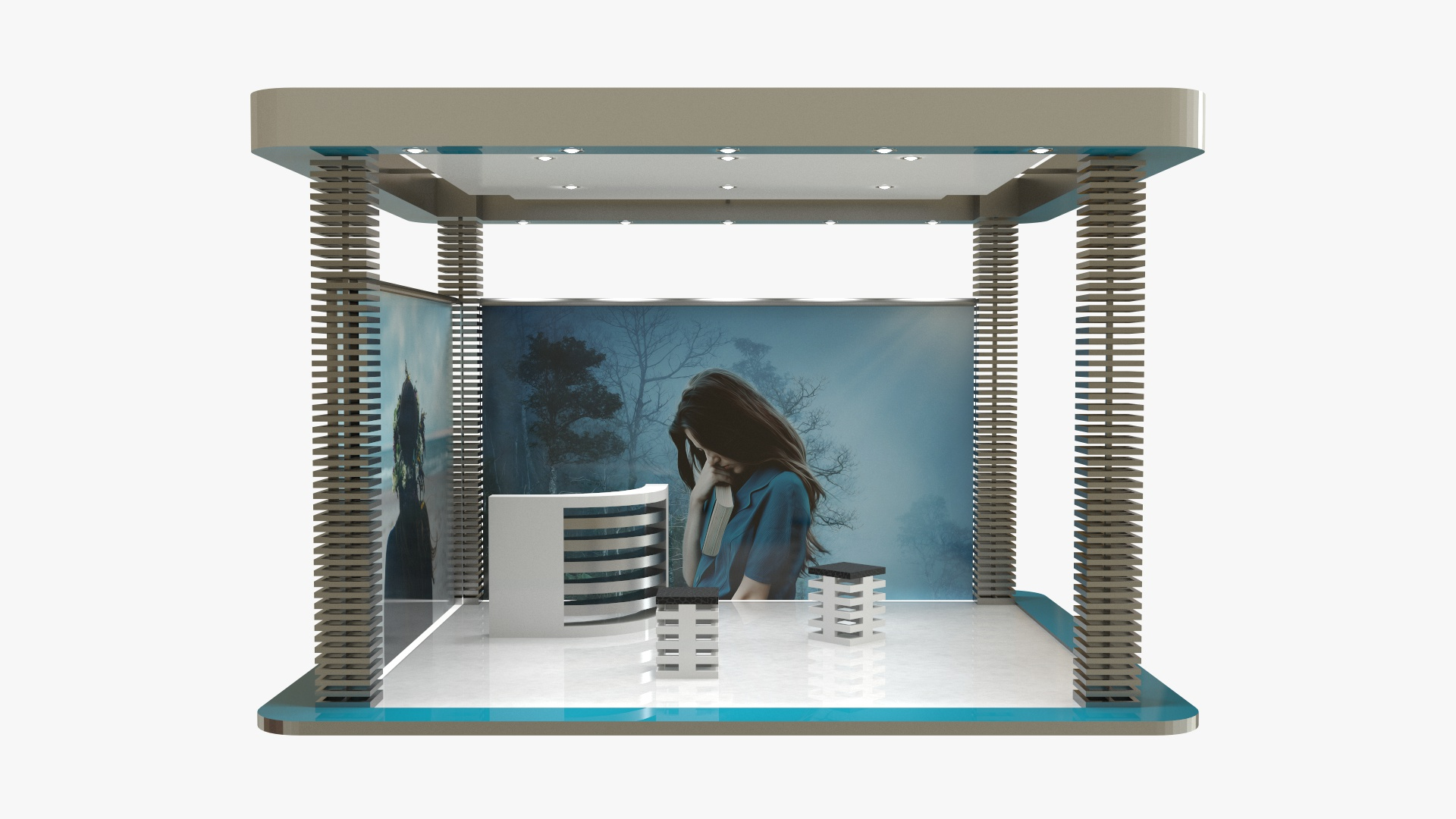3D Exhibition Expo Stands Model - TurboSquid 1440026