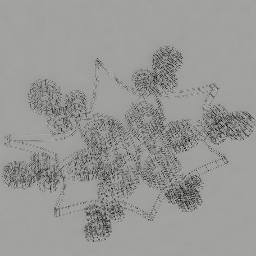 Quilling Snowflakes Grid 03 3d Max