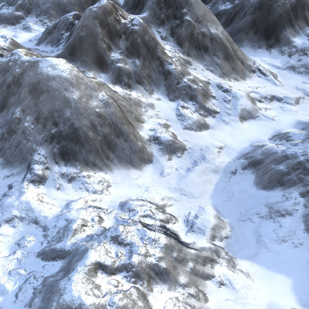 3D Snow Land 07 - TurboSquid 2039595