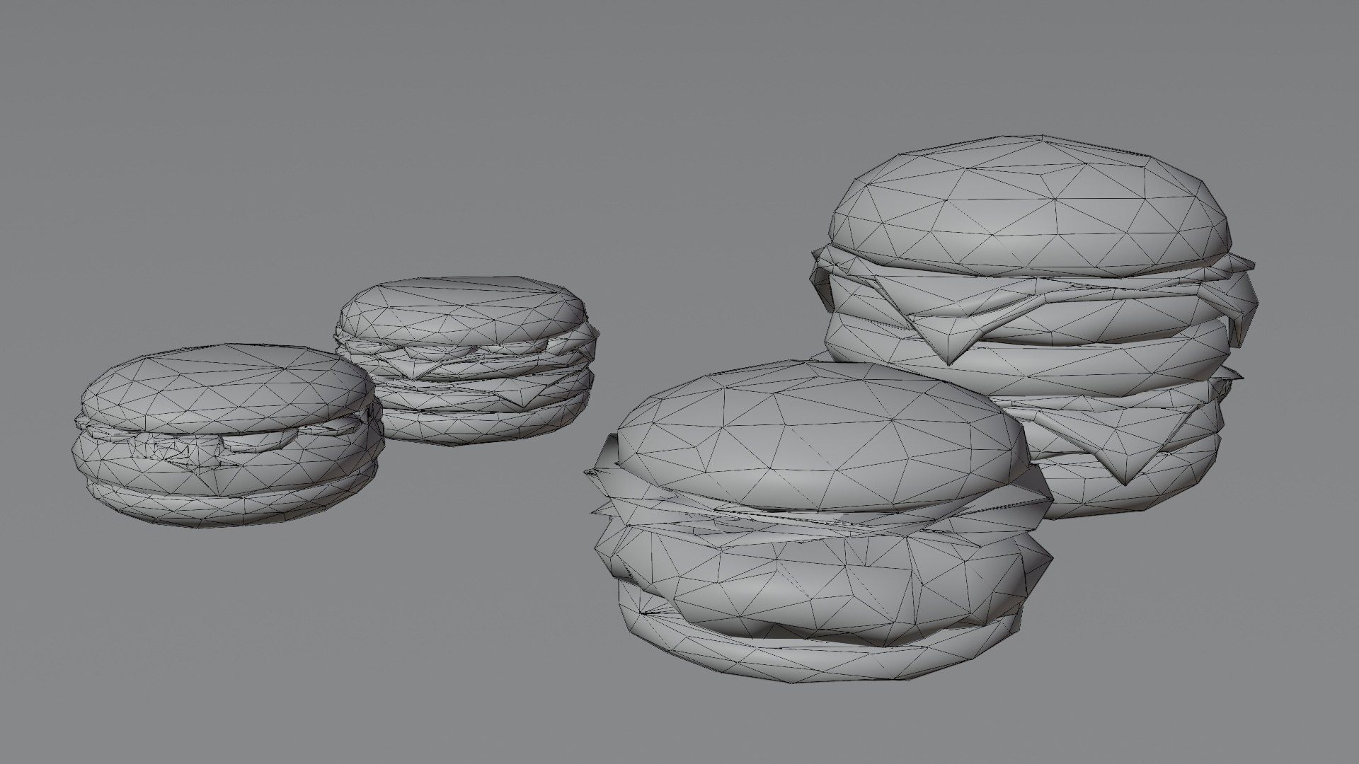 3D Burger fast food pack meat bun cheese model - TurboSquid 2113713