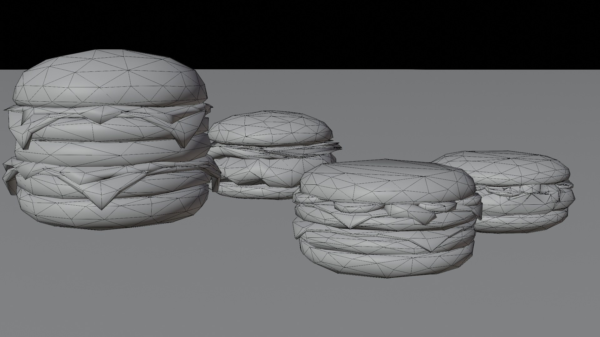 3D Burger fast food pack meat bun cheese model - TurboSquid 2113713