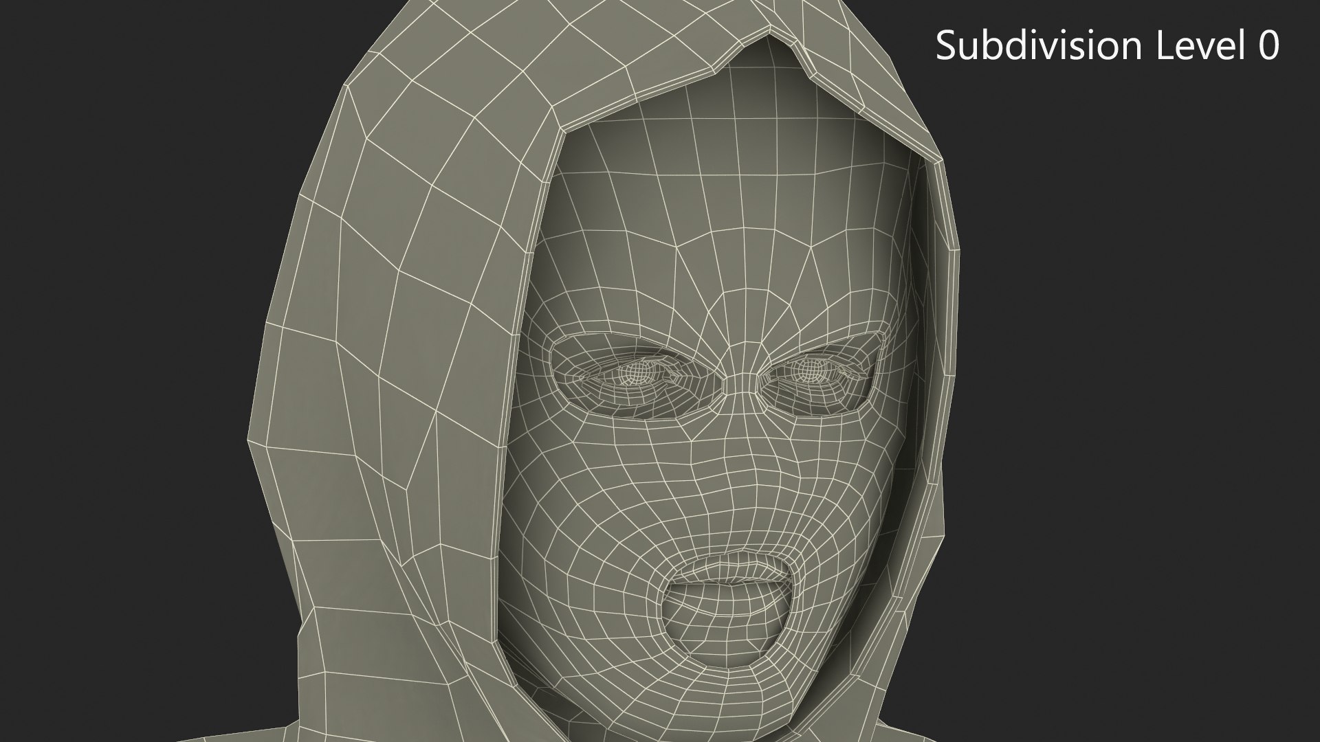 3D Hooded Thief Figure Stealth Pose - TurboSquid 2328264