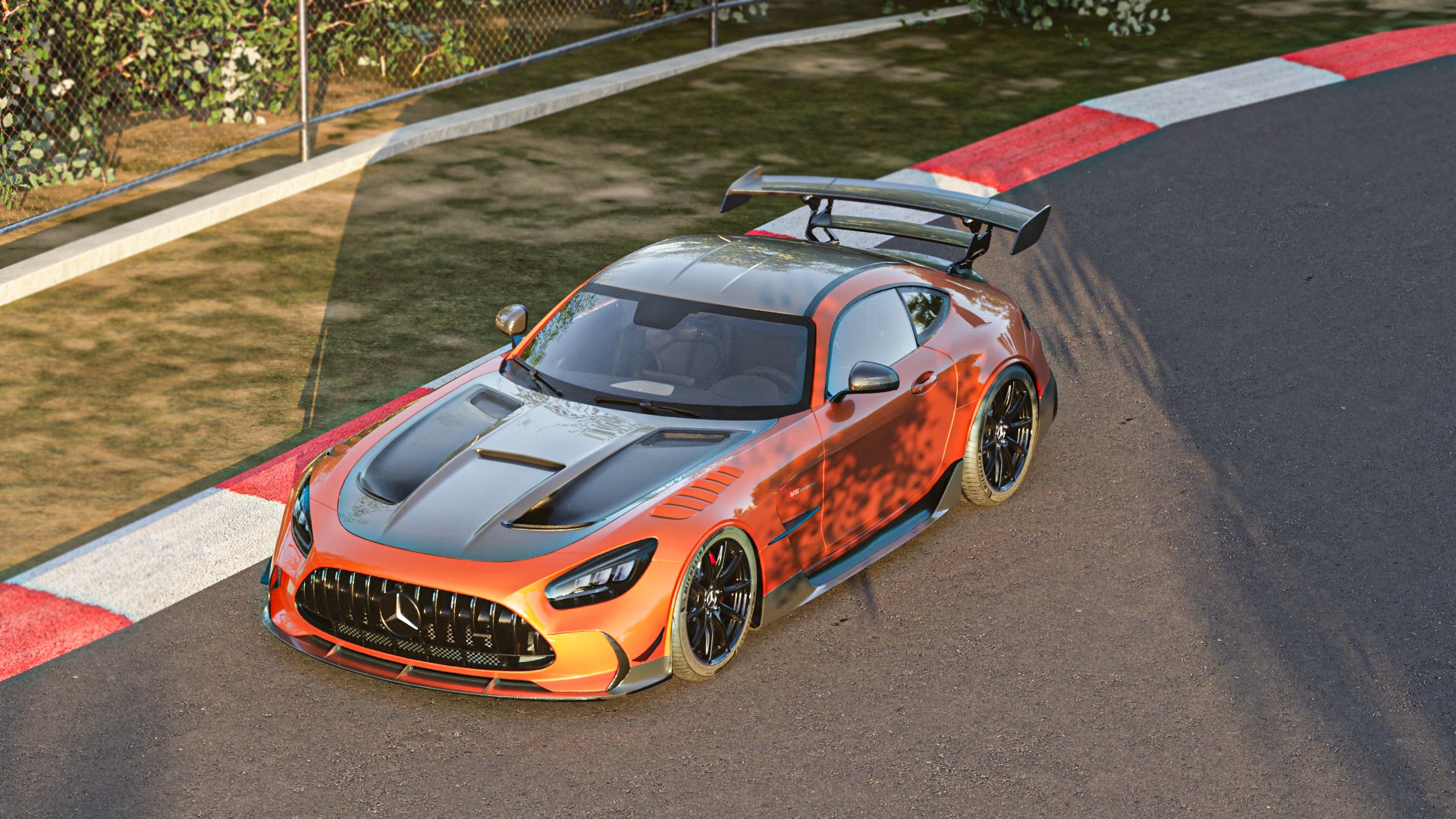 Realistic Race Track 3D Model - TurboSquid 2213221