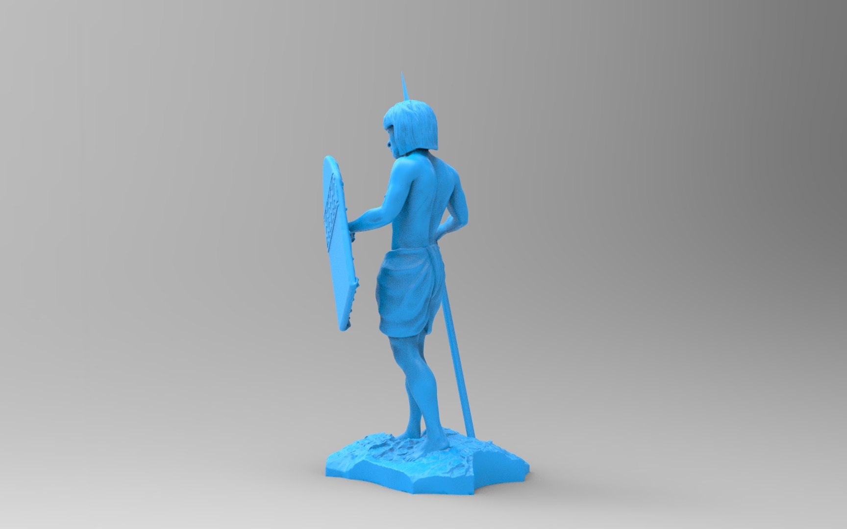 Free Obj Model Statue