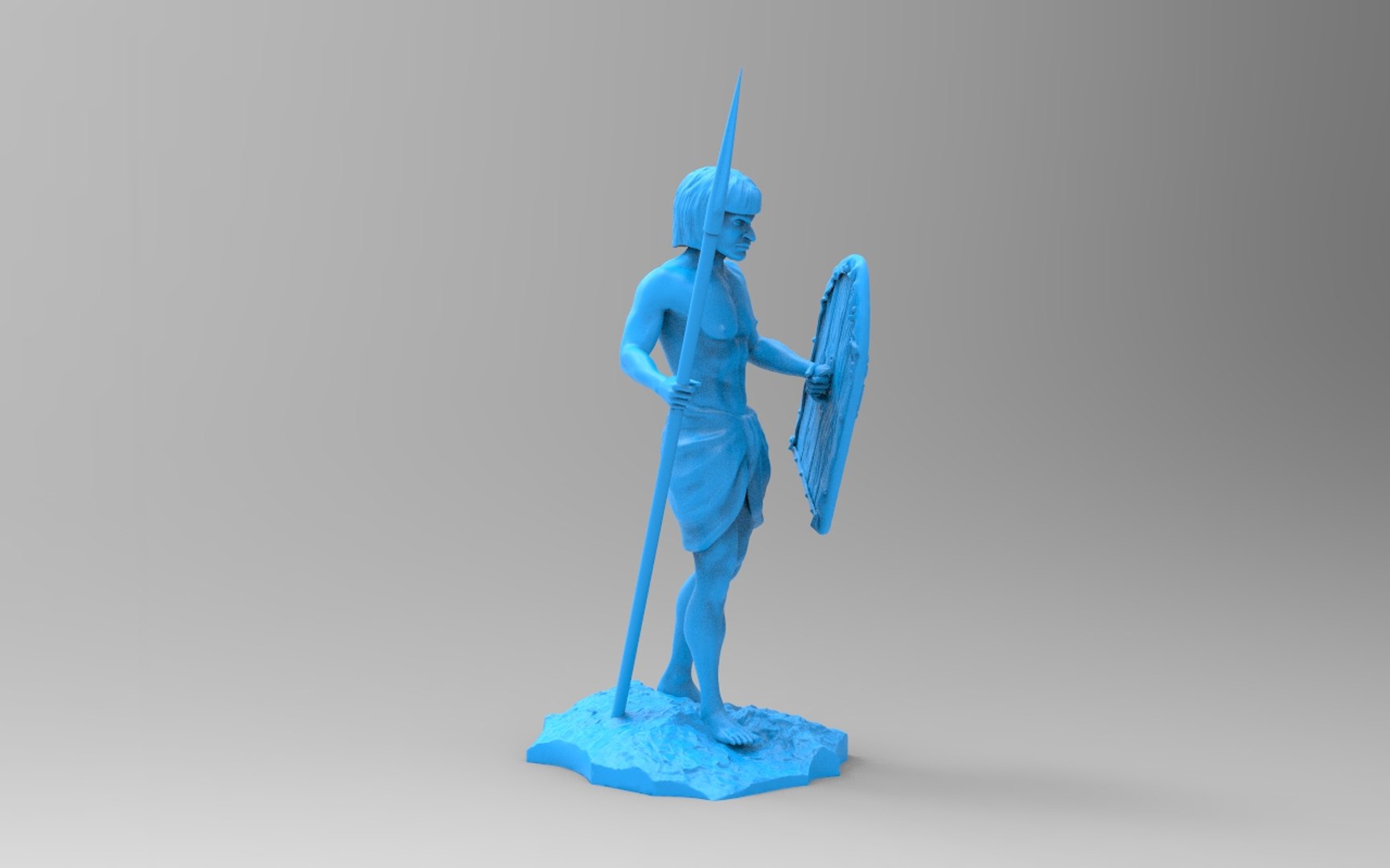 Free Obj Model Statue