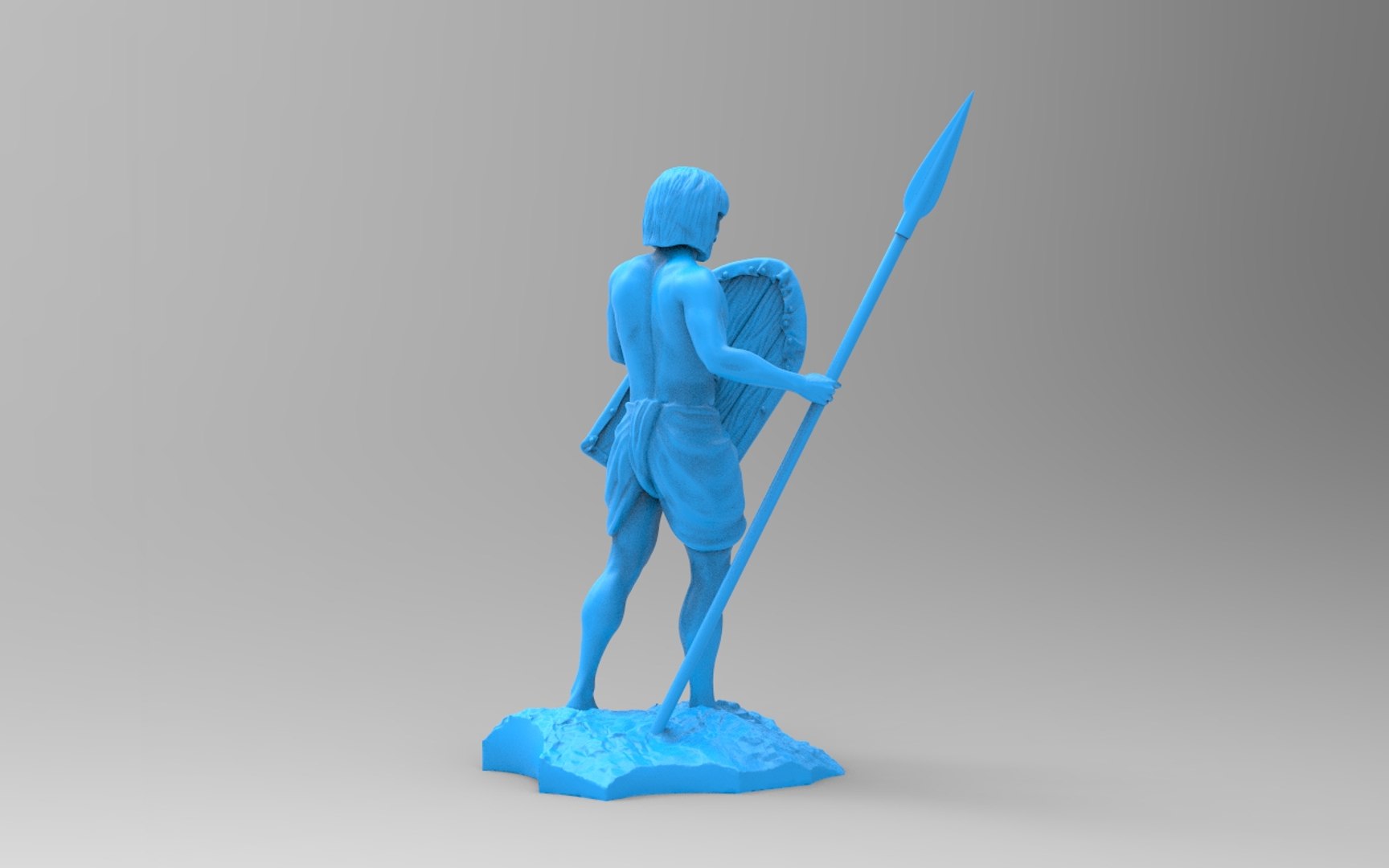 Free Obj Model Statue