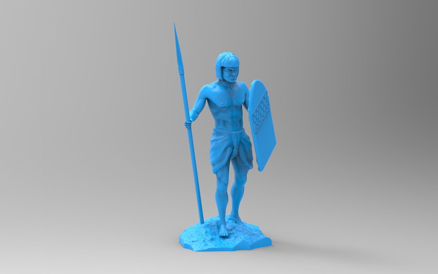 Free Obj Model Statue