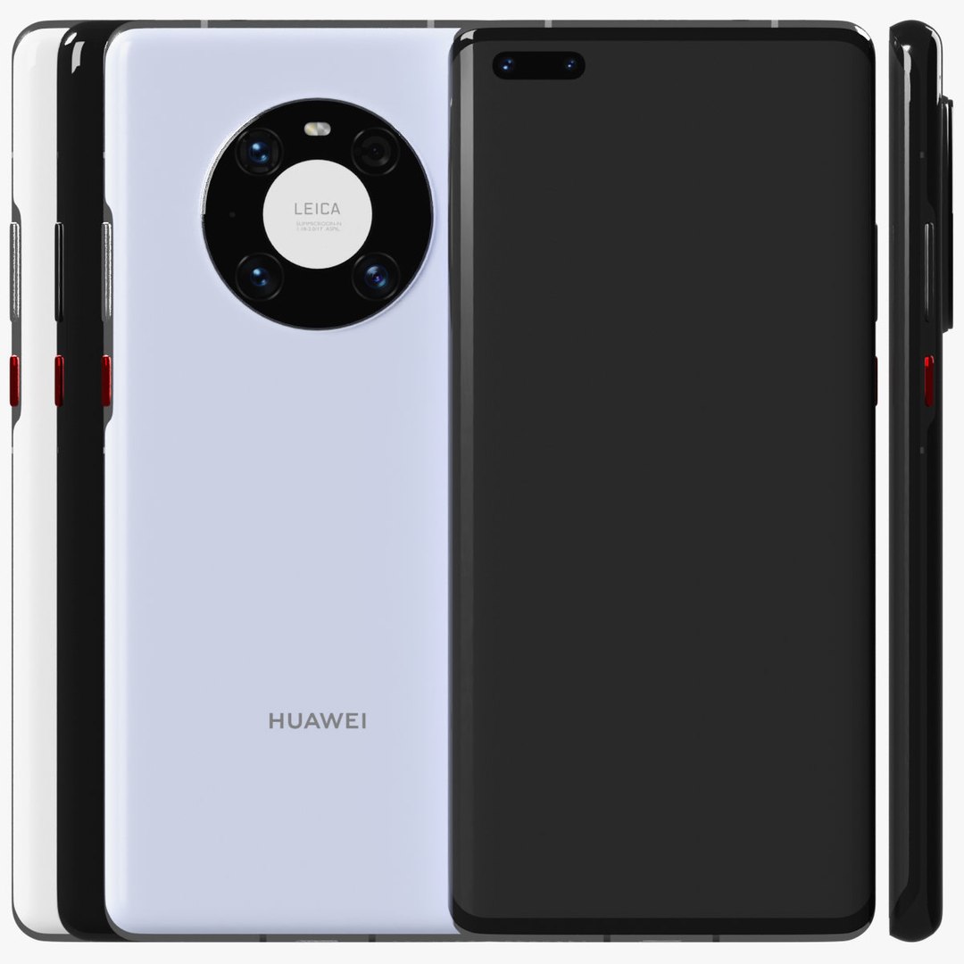 3D Huawei Mate 40E Pro All Colors Smartphone model - TurboSquid 2074805