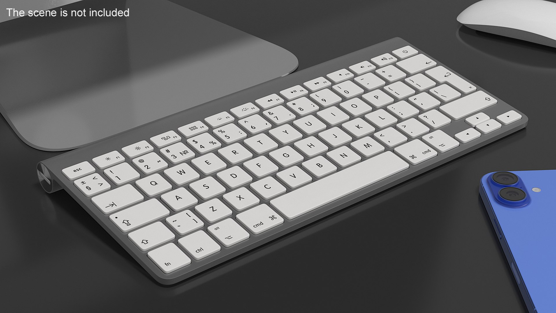 3D Wireless Apple Computer Keyboard - TurboSquid 2323774