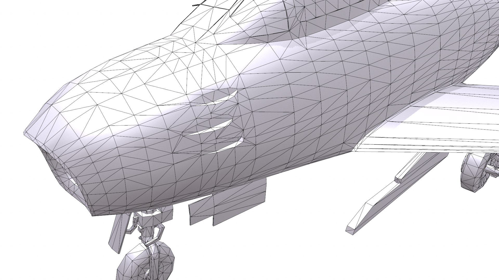 3D North American F-86 Sabre Low-poly PBR Model - TurboSquid 1867885
