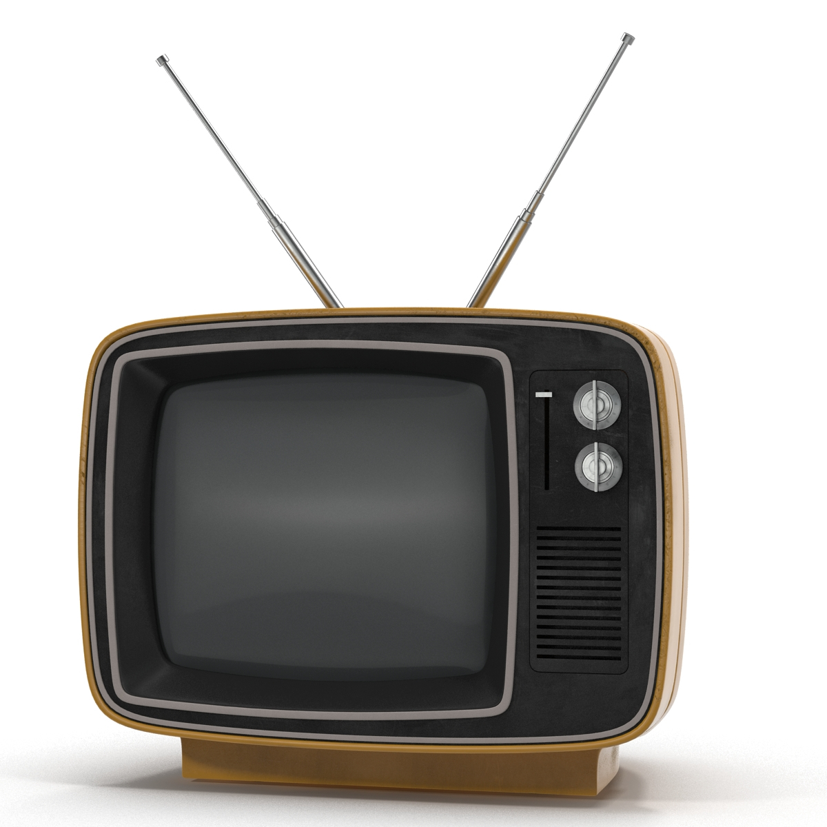 3d retro tv model