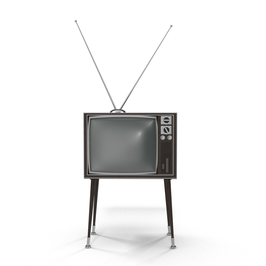 3d retro tv model