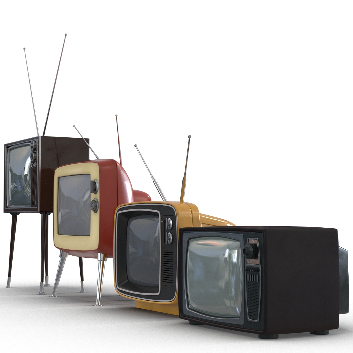 modelo 3d Colección de televisión retro - TurboSquid 997657