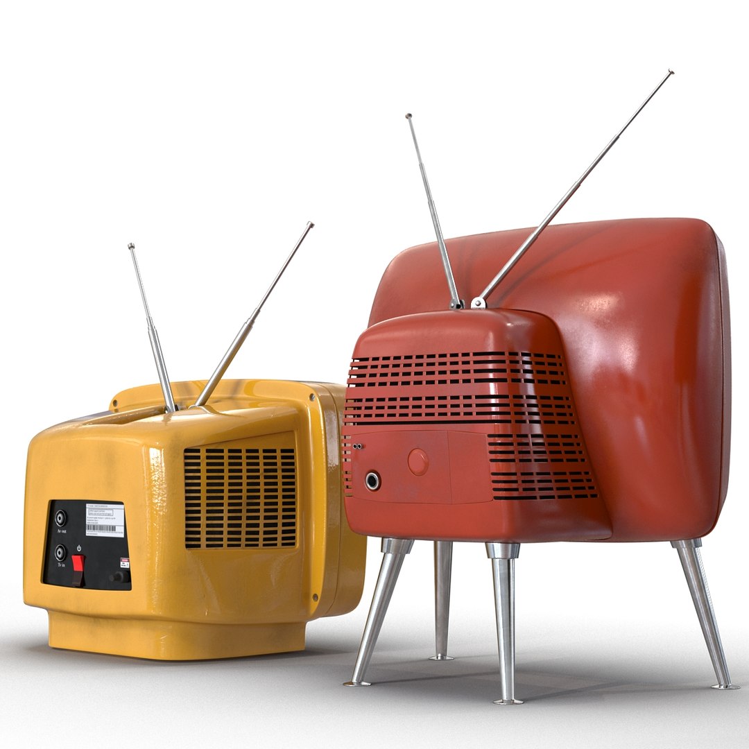 3d retro tv model