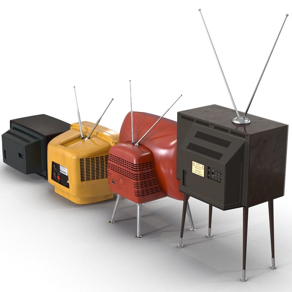 3d retro tv model