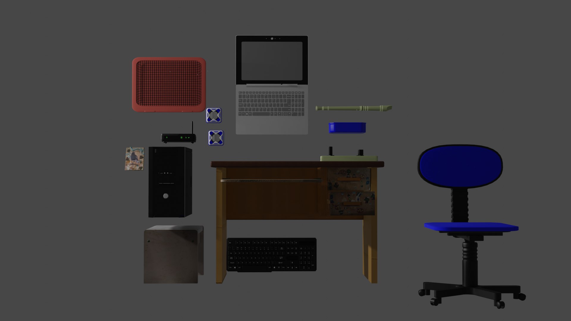 3D Computer Table Collection model - TurboSquid 1793407