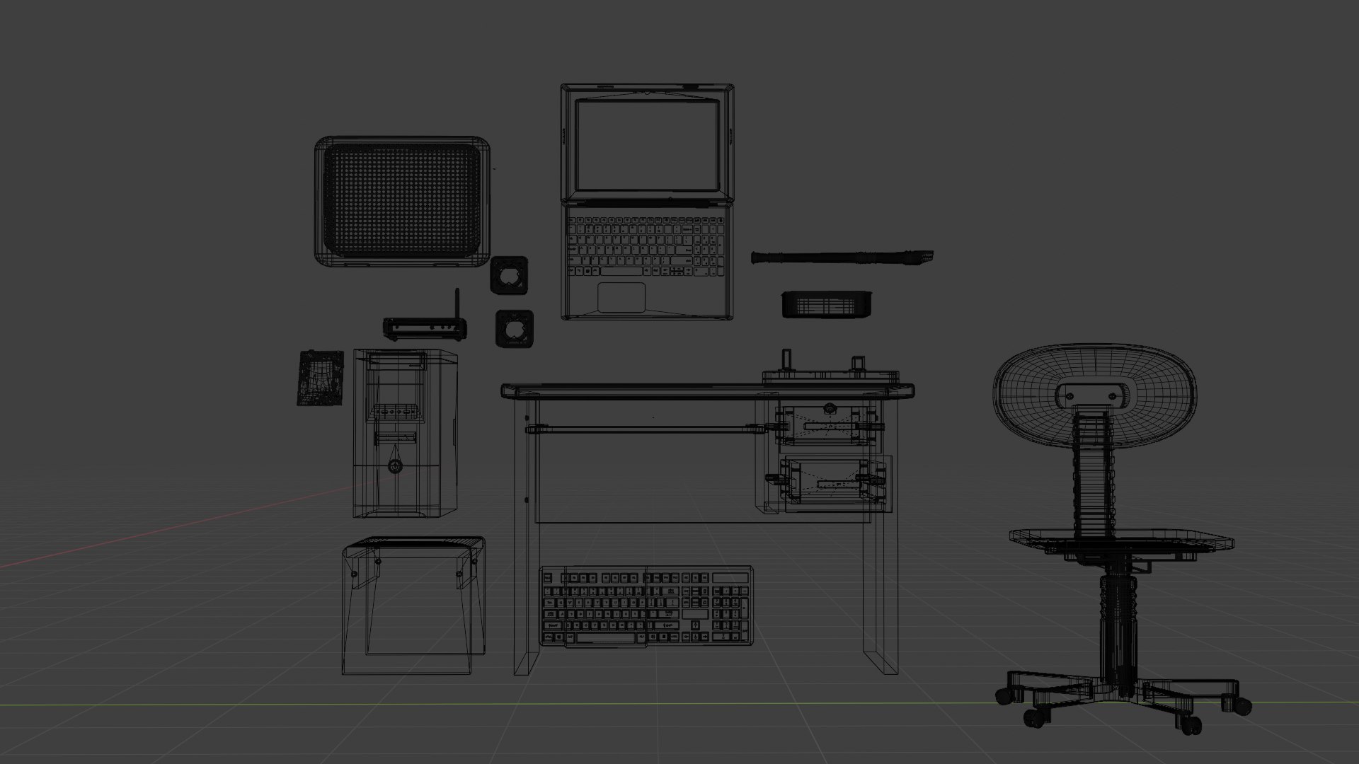 3D Computer Table Collection model - TurboSquid 1793407