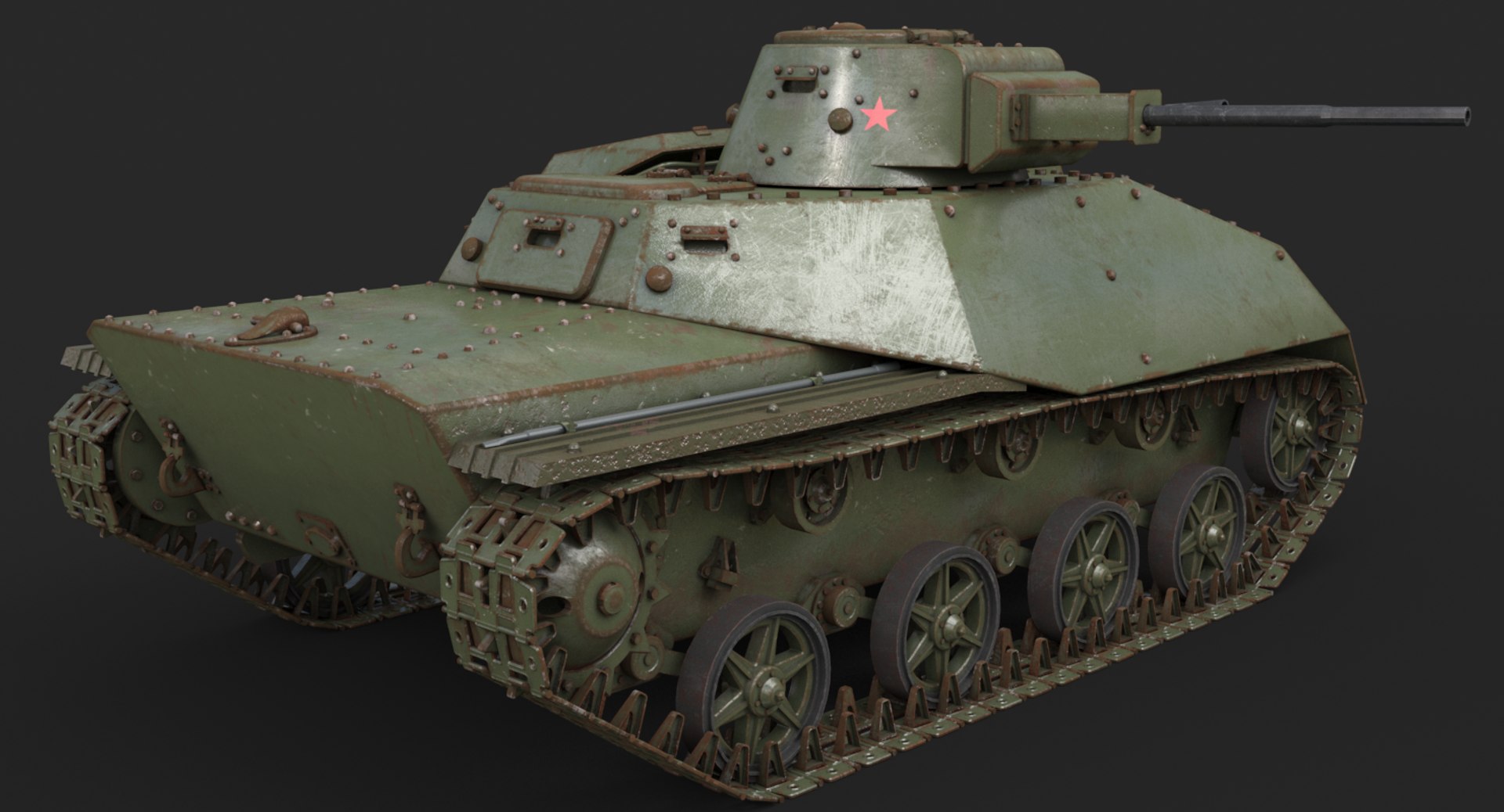 T 40 soviet tank 3D - TurboSquid 1640897