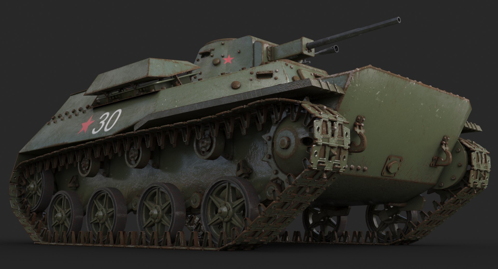 T 40 soviet tank 3D - TurboSquid 1640897