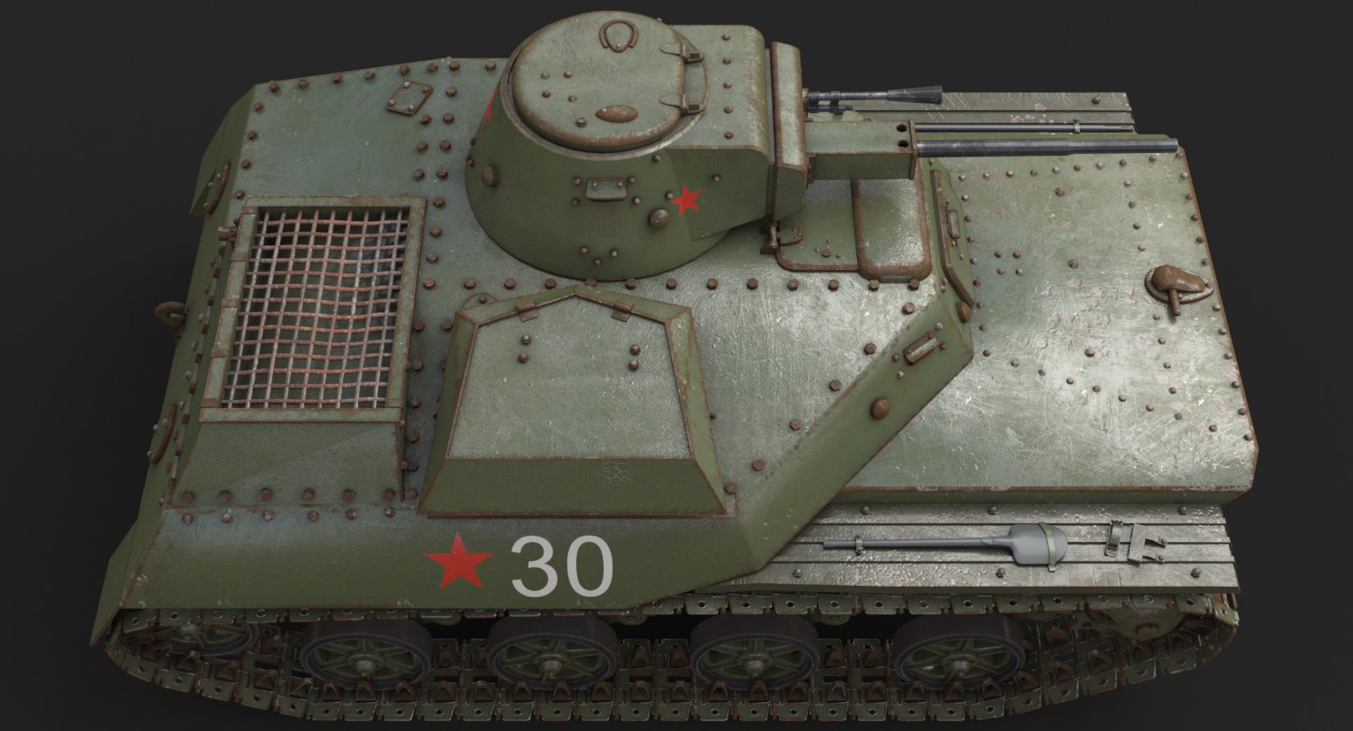 T 40 soviet tank 3D - TurboSquid 1640897
