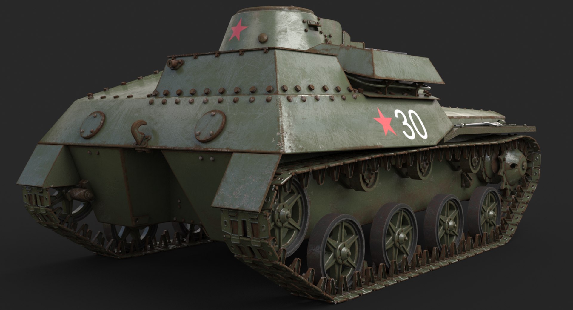 T 40 soviet tank 3D - TurboSquid 1640897