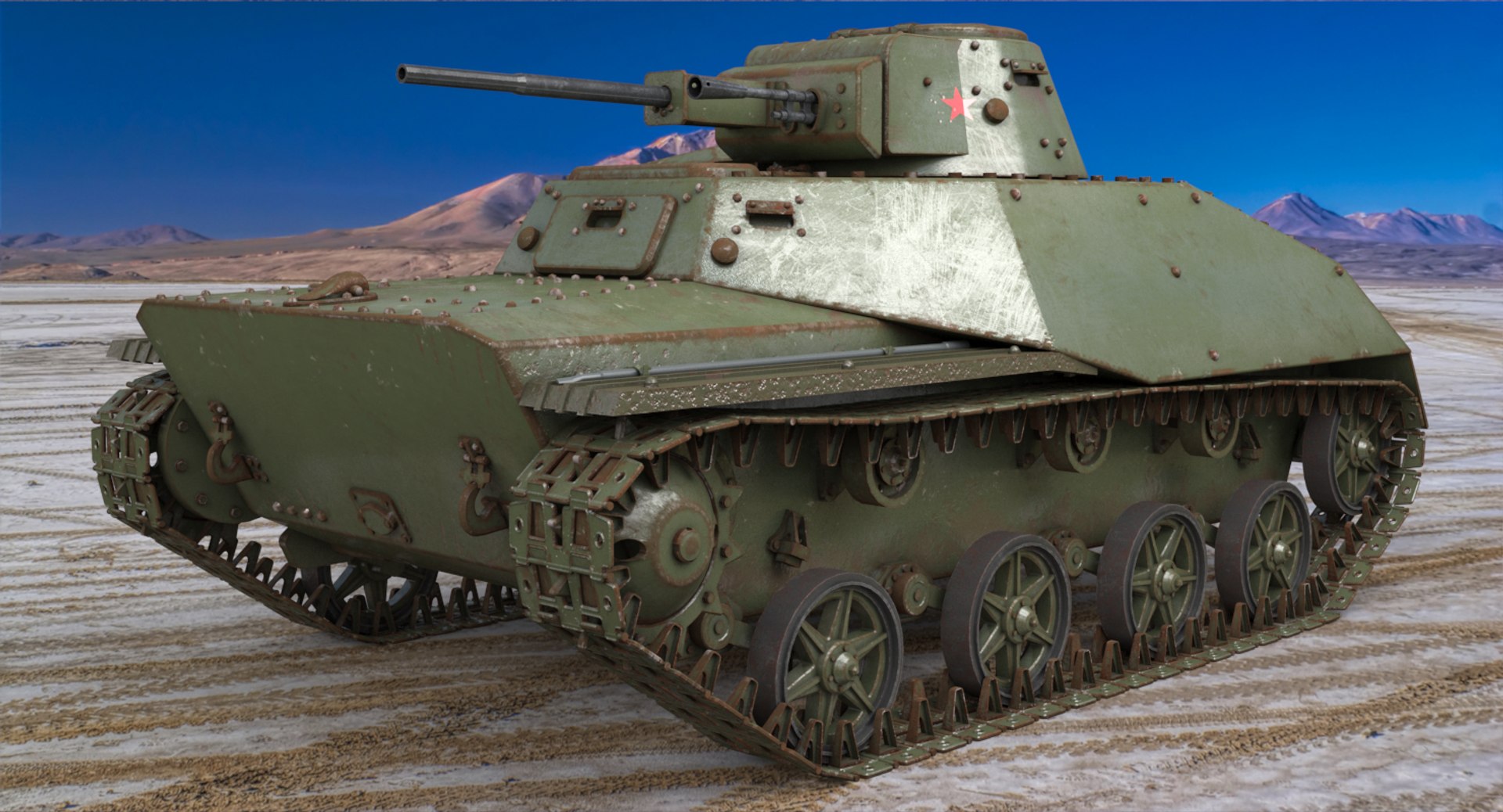 T 40 soviet tank 3D - TurboSquid 1640897