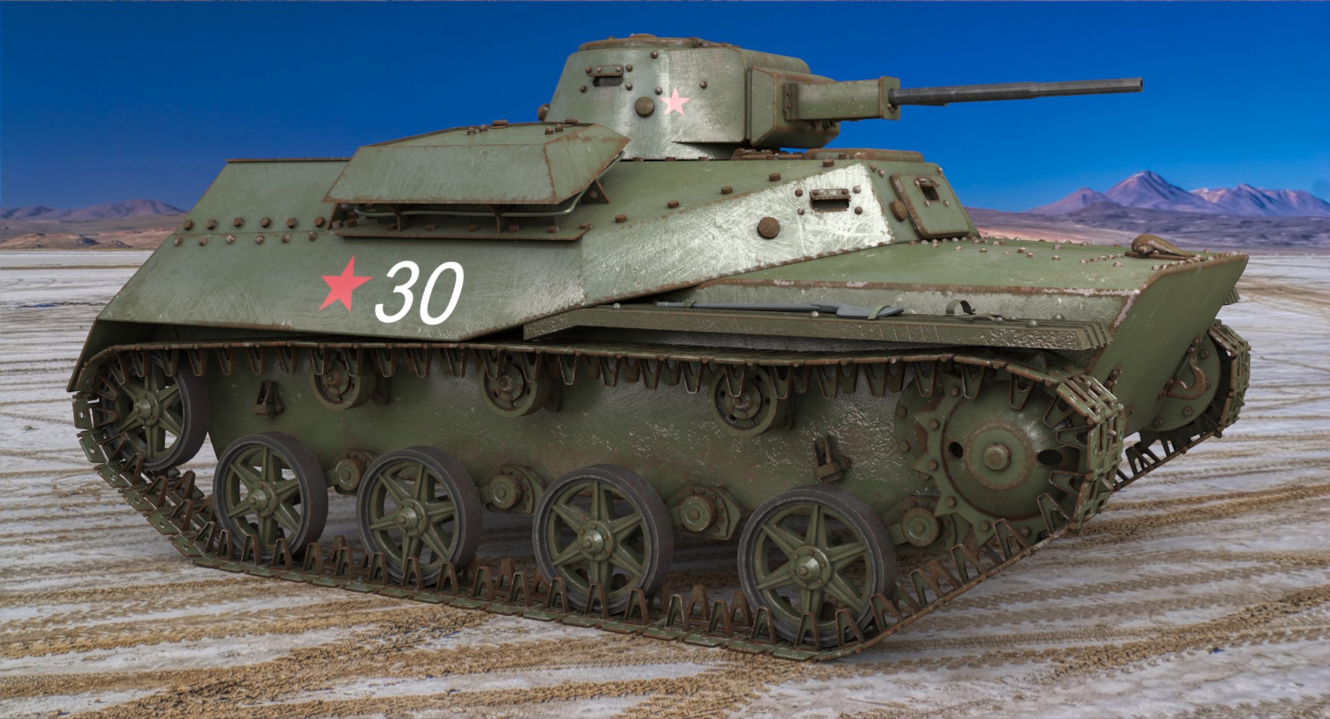 T 40 soviet tank 3D - TurboSquid 1640897