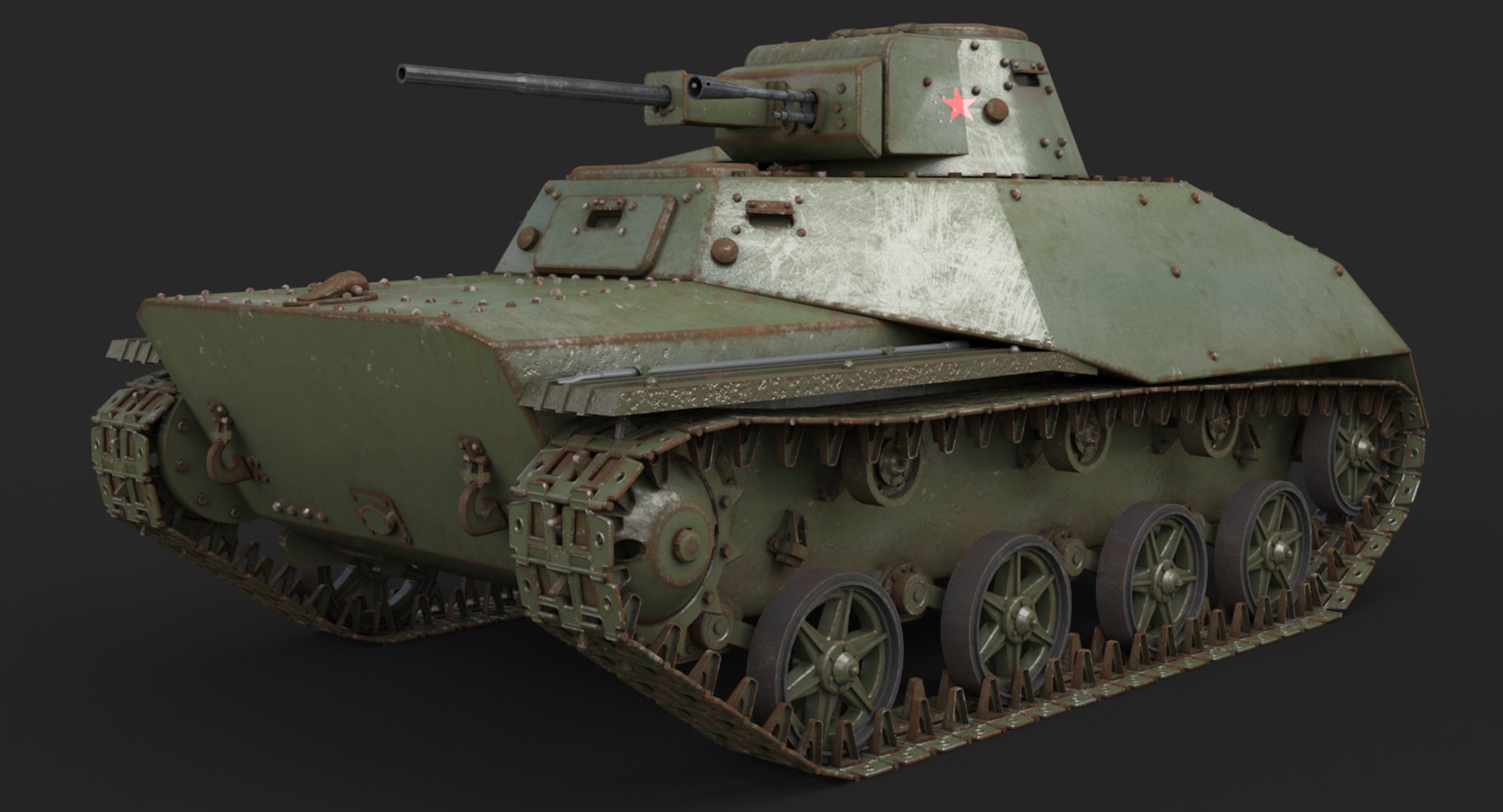 T 40 soviet tank 3D - TurboSquid 1640897