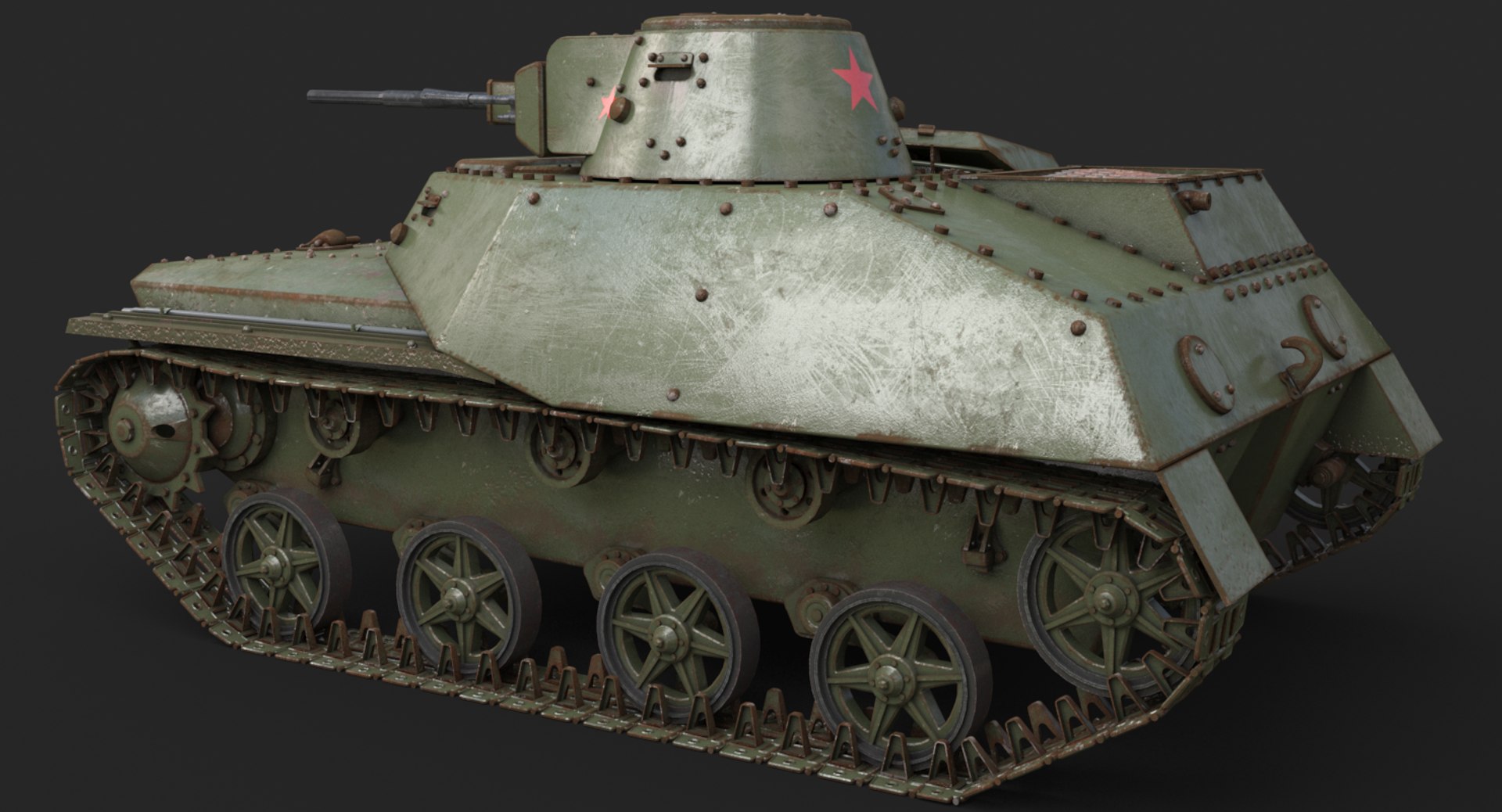 T 40 soviet tank 3D - TurboSquid 1640897