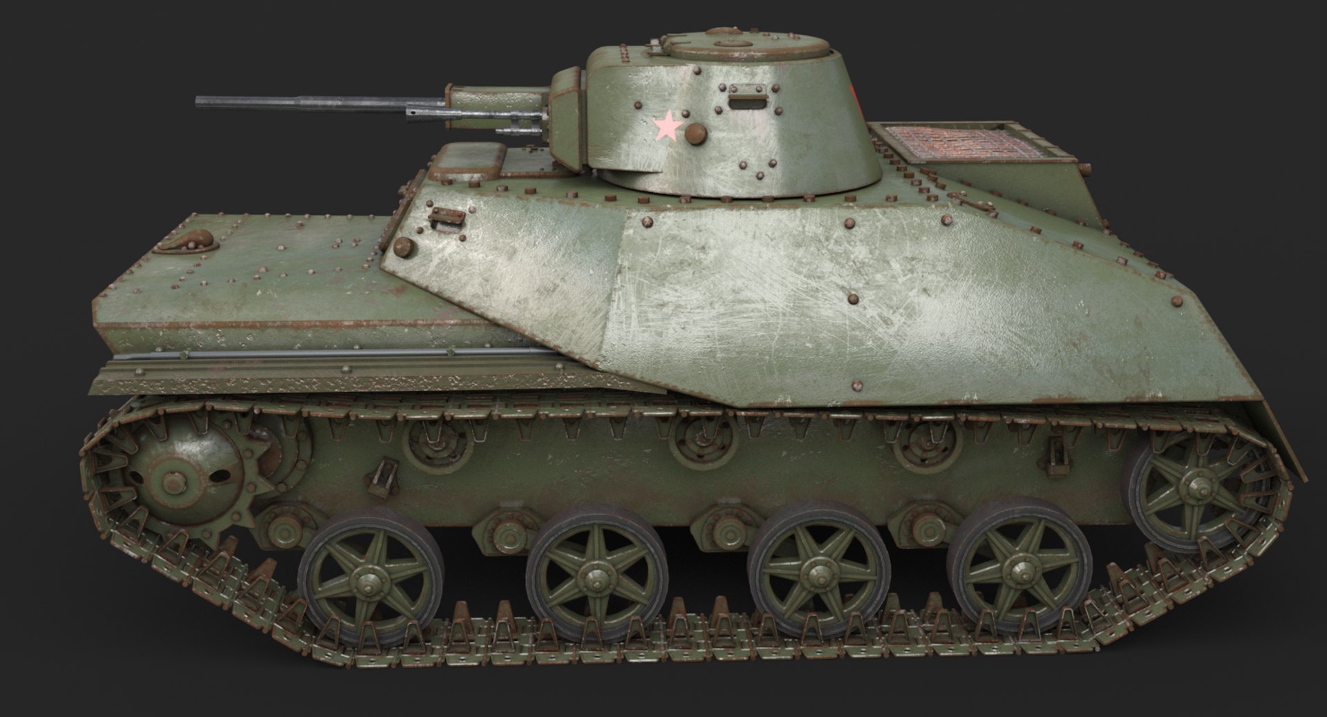 T 40 soviet tank 3D - TurboSquid 1640897