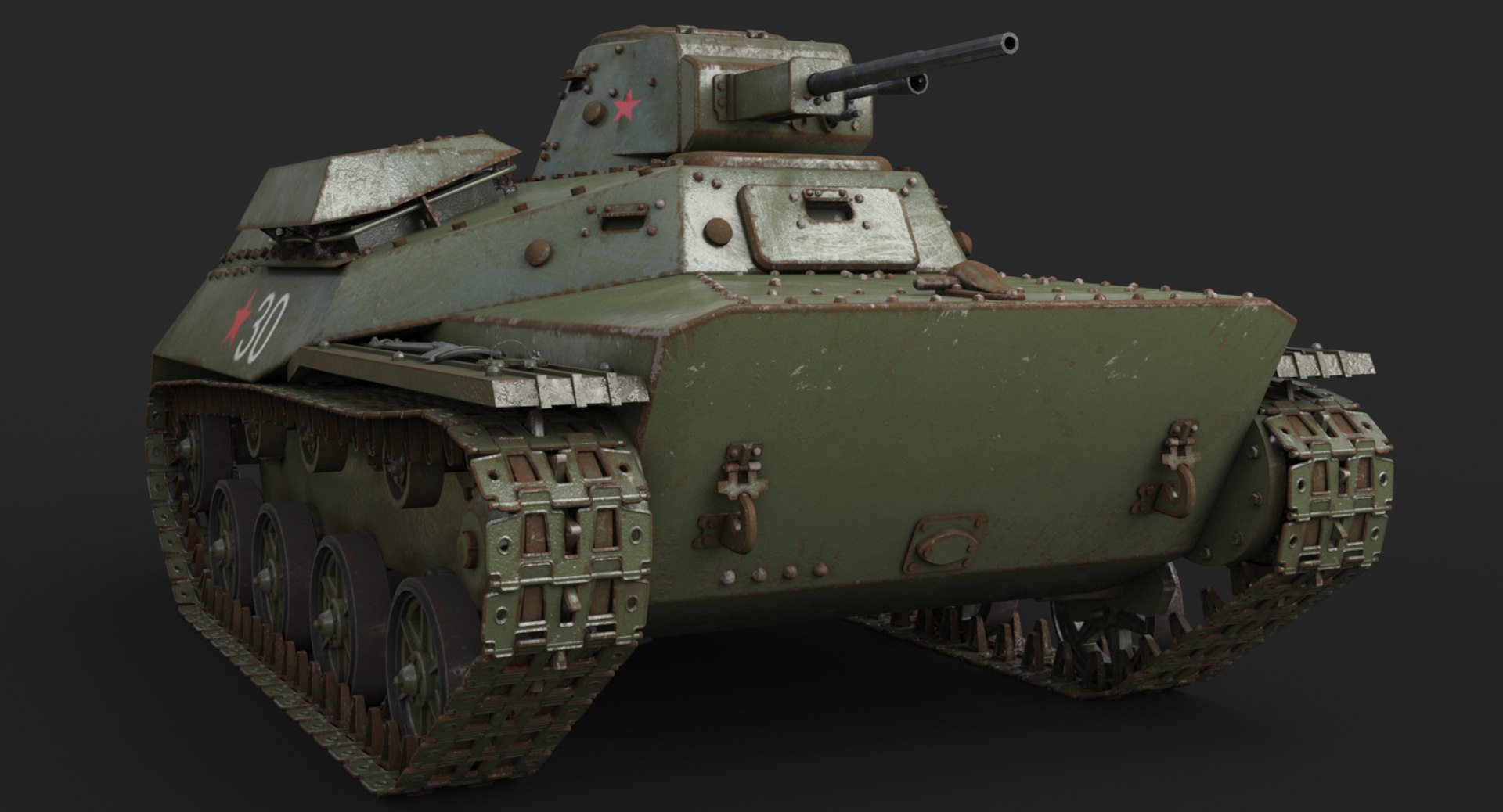 T 40 soviet tank 3D - TurboSquid 1640897