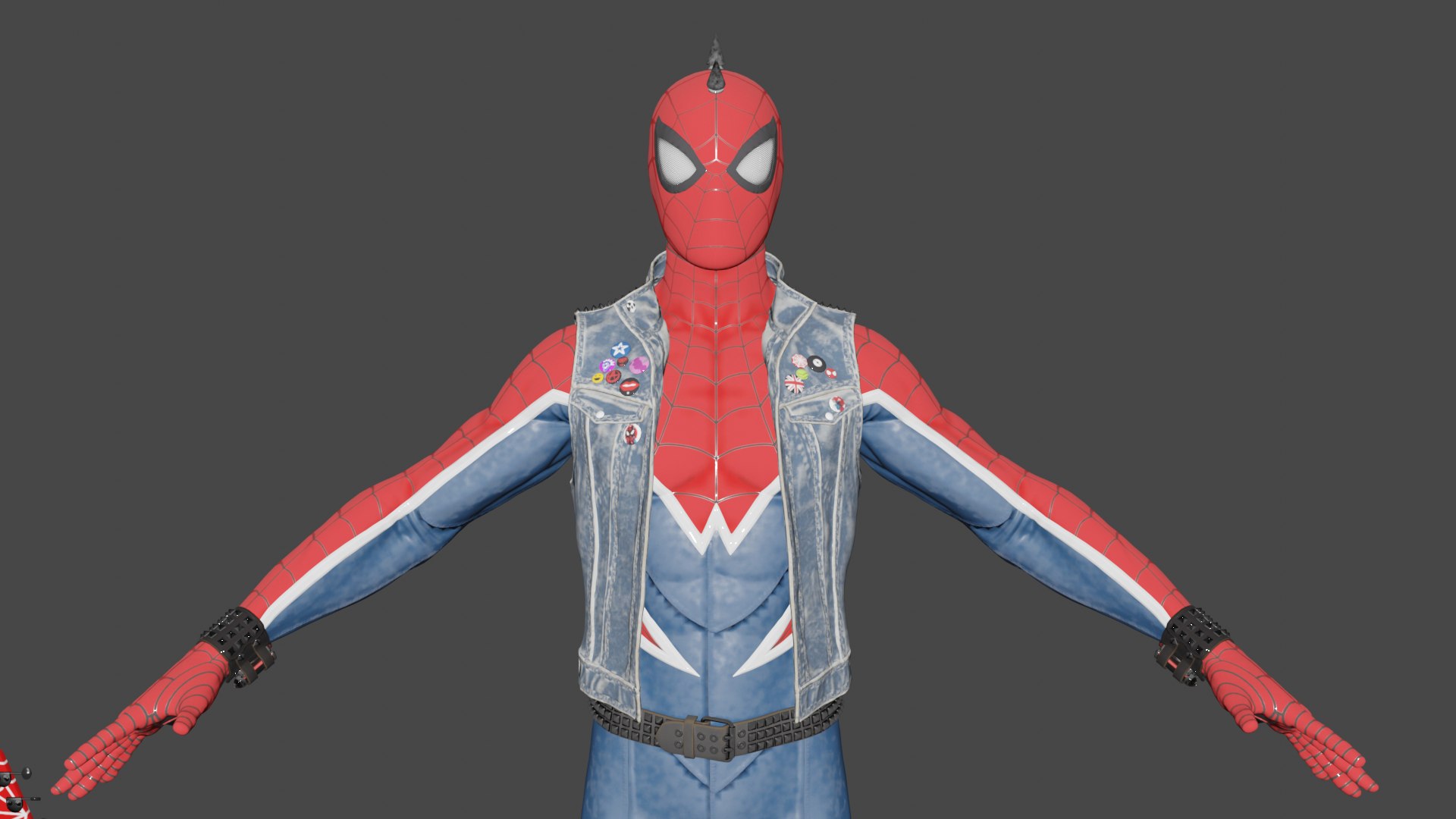 3D Spider Punk Suit - TurboSquid 2247103