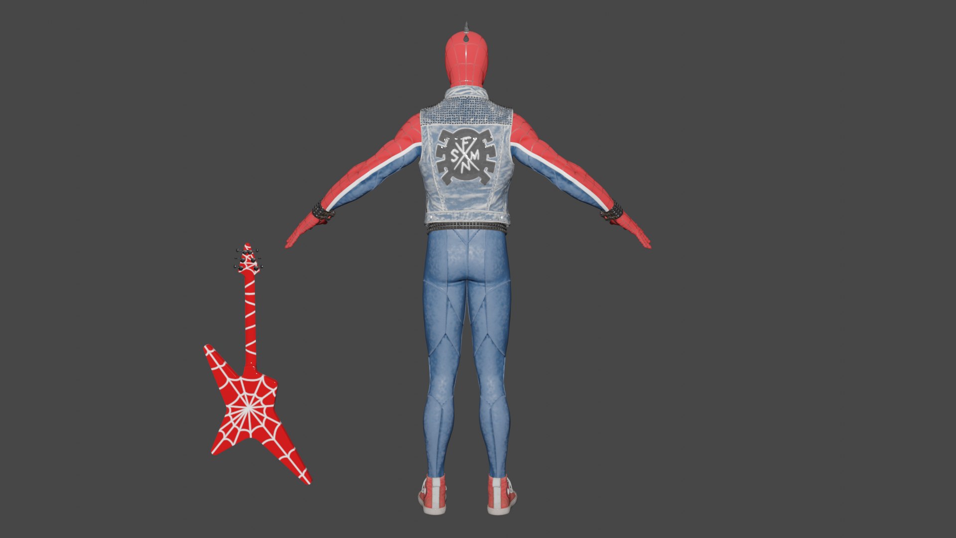 3D Spider Punk Suit - TurboSquid 2247103
