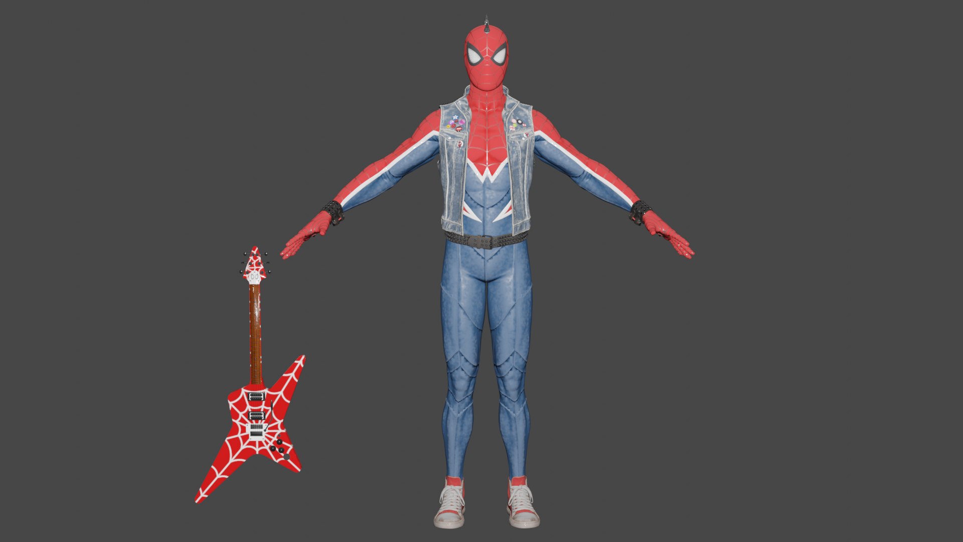 3D Spider Punk Suit - TurboSquid 2247103