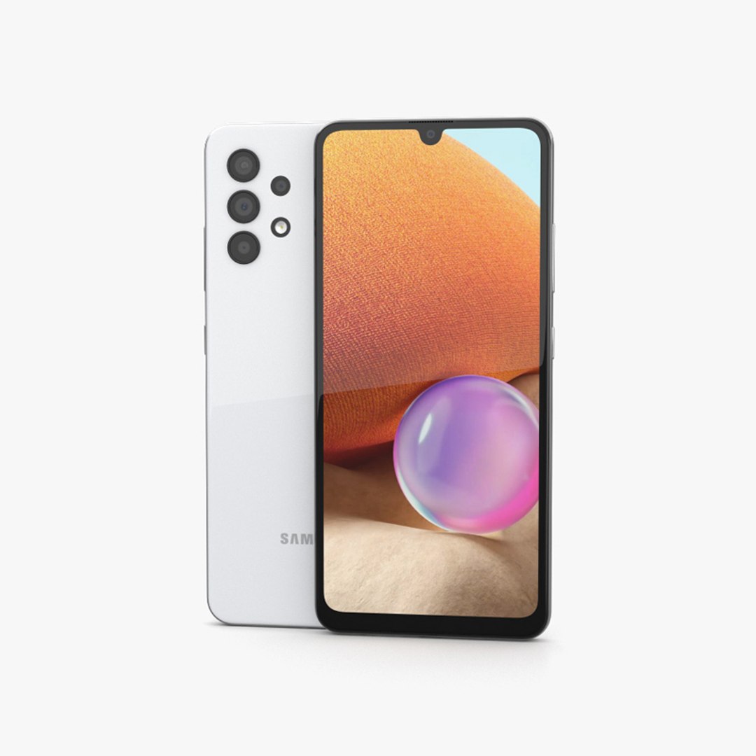 3D model Samsung Galaxy A32 Awesome White - TurboSquid 1836505