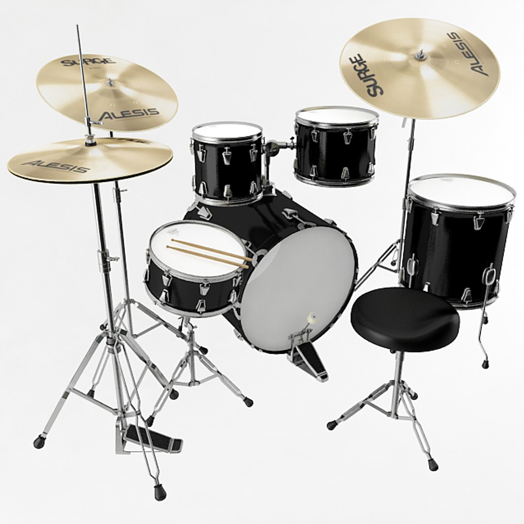 Drum Kit 3D Model - TurboSquid 1297783