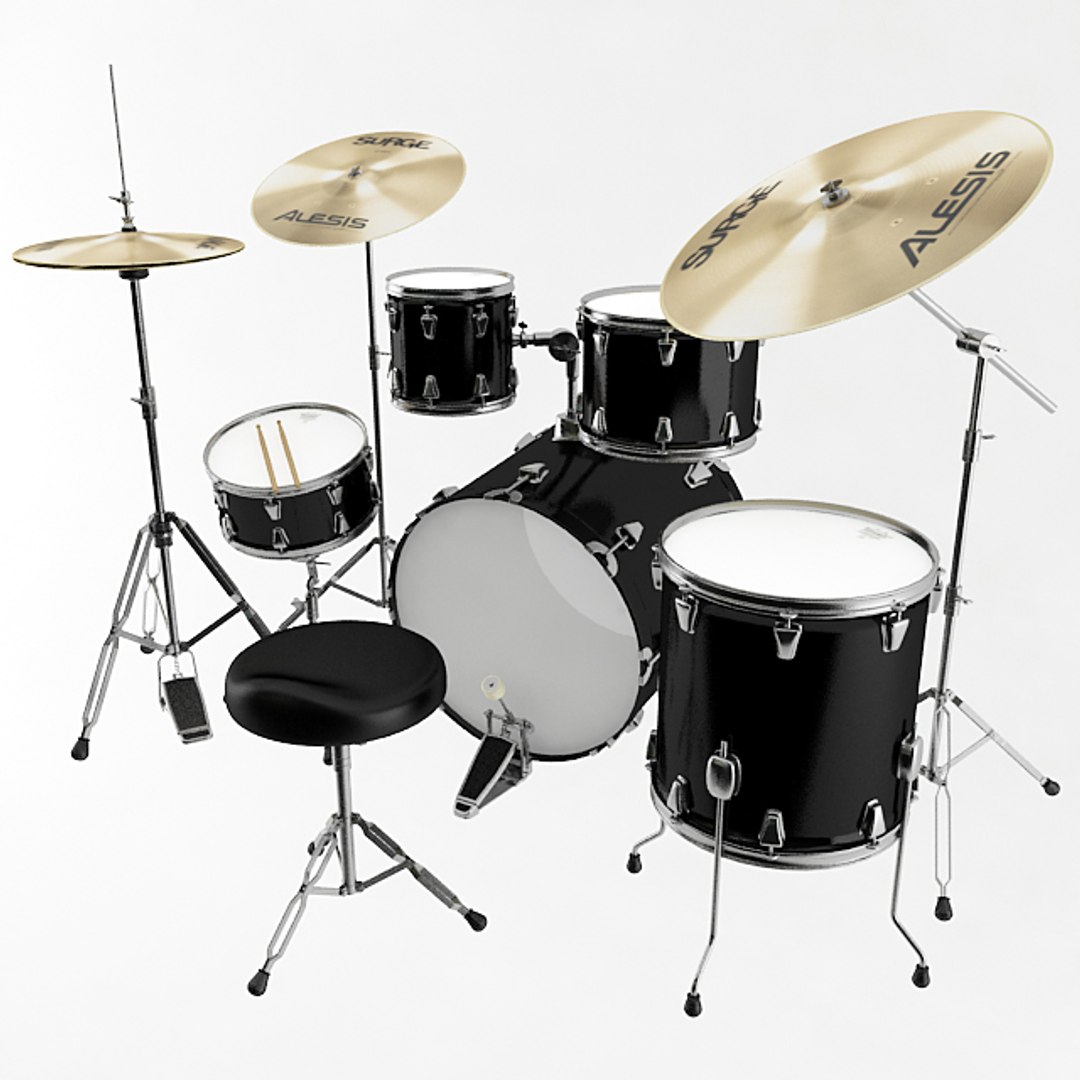 Drum Kit 3D Model - TurboSquid 1297783