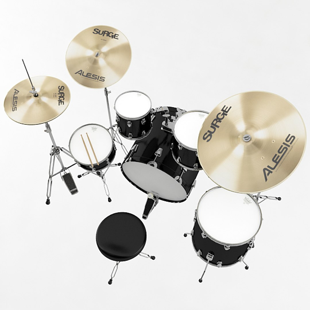 Drum Kit 3D Model - TurboSquid 1297783