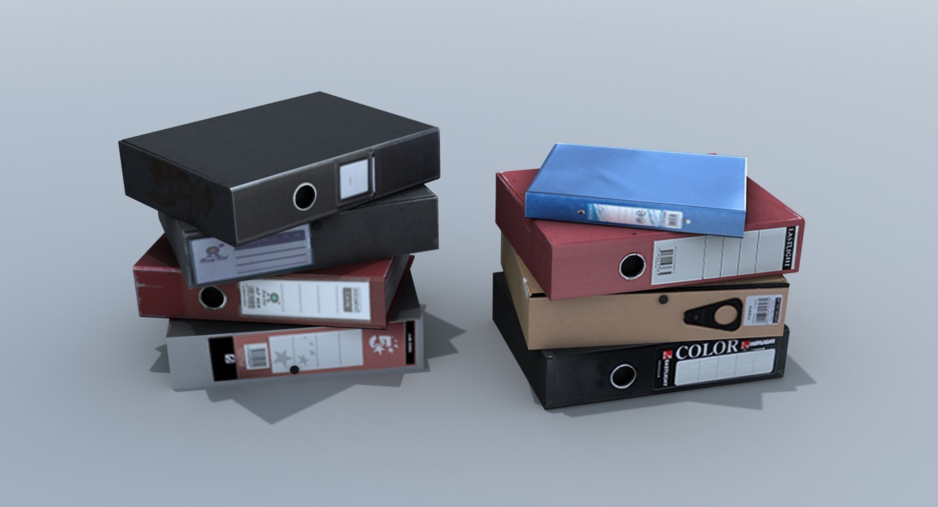 Office Files Folders 3d Max