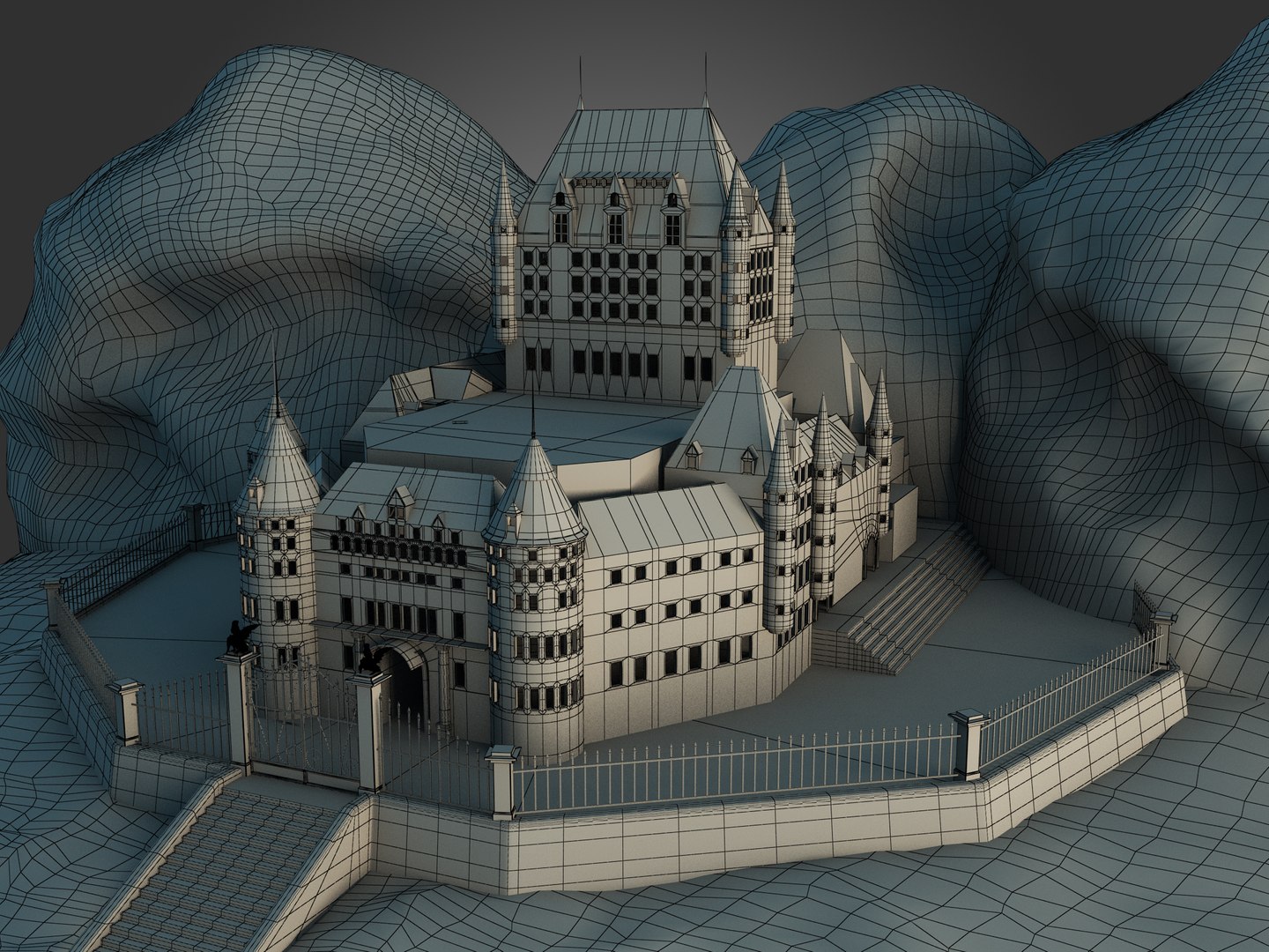 Mansion Haunted Castle 3d Model