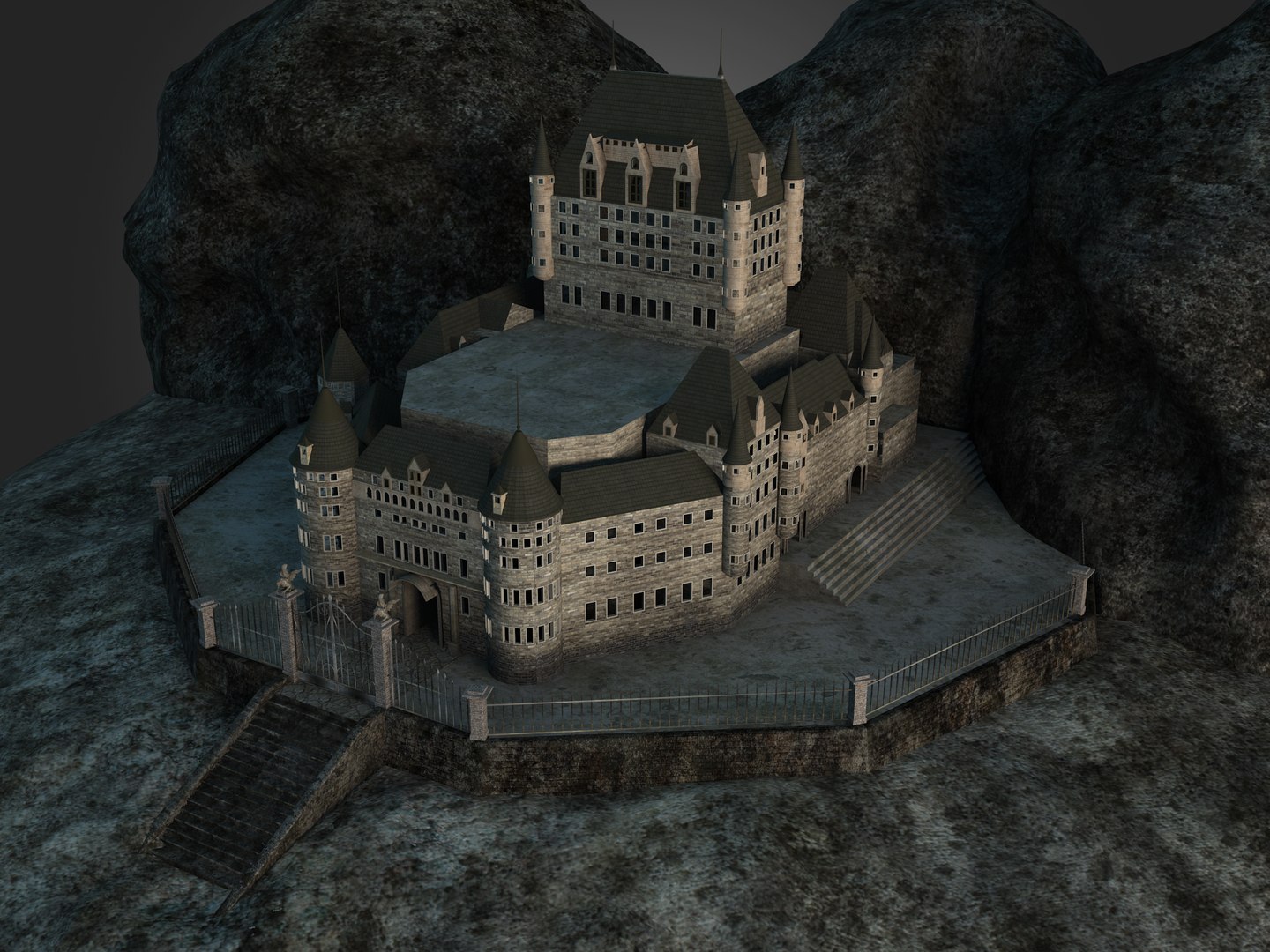 Mansion Haunted Castle 3d Model