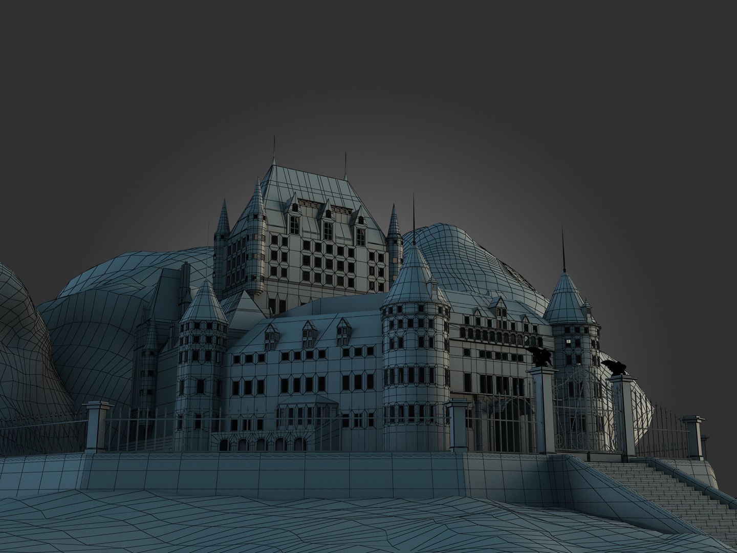 Mansion Haunted Castle 3d Model