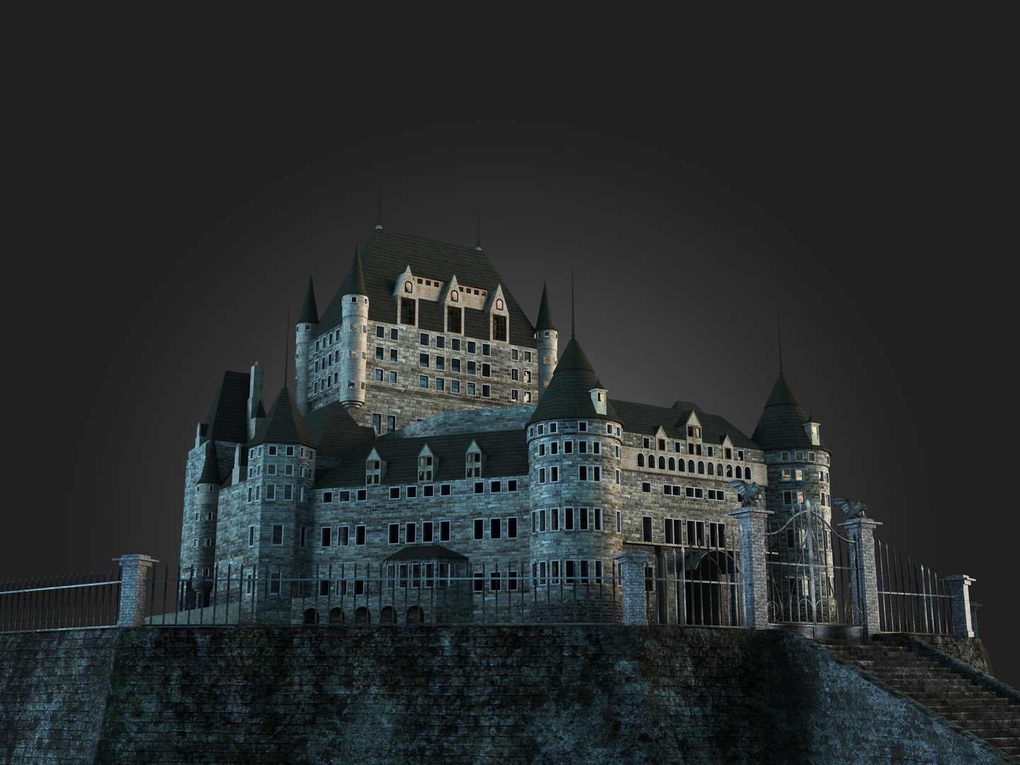 Mansion Haunted Castle 3d Model