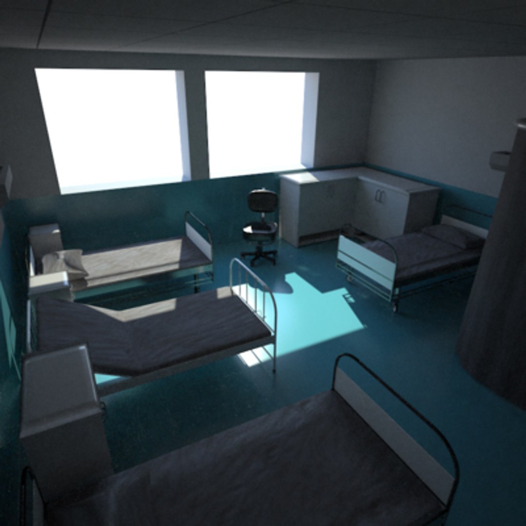 3d Model Of Hospital Room