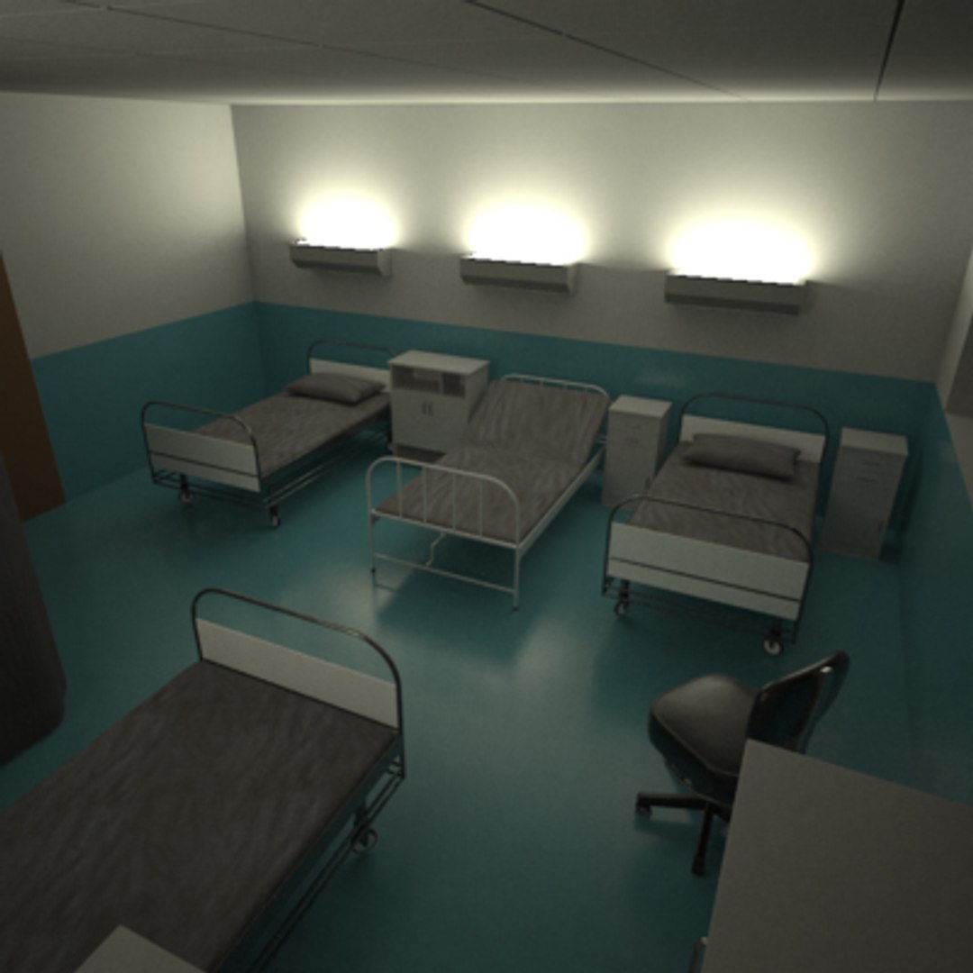 3d Model Of Hospital Room
